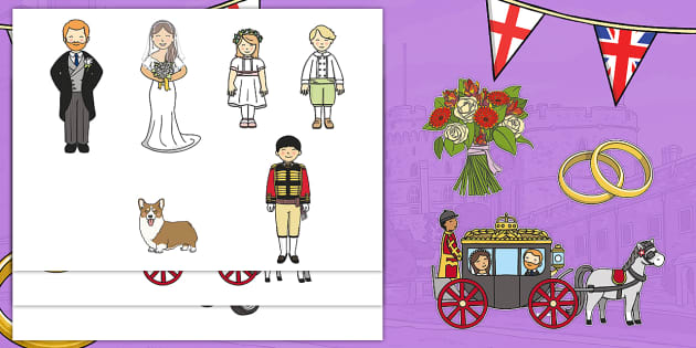 Wedding-Themed Small Cut-Outs (Teacher-Made)