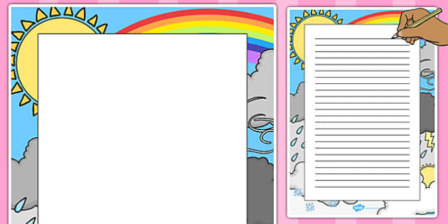 Weather Decorative Page Border (teacher made)
