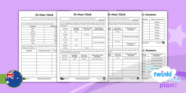 Year 5 Using Units Measurement: 24-Hour Clock Home Learning