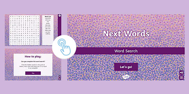 Next Words Word Search (teacher made) - Twinkl