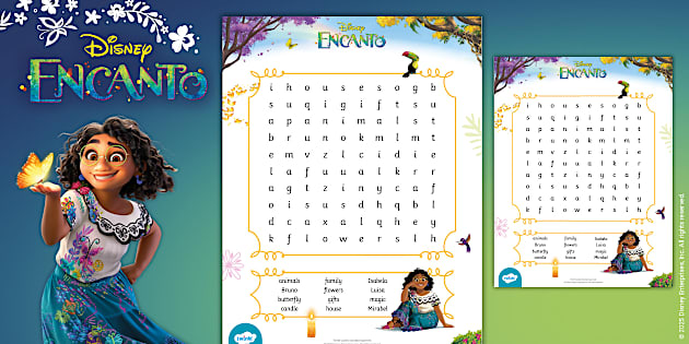 Engaging Encanto Word Search for Kids | Twinkl USA - Twinkl