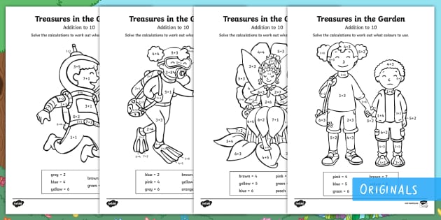 Treasures in the Garden Addition to 10 Colour by Number