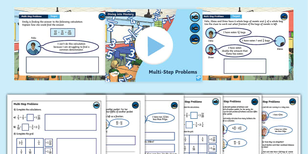 👉 Year 6 DiM: Step 9A Multi-Step Problems Teaching Pack
