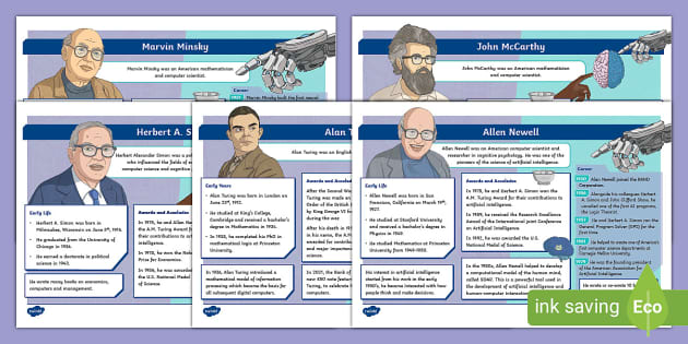The Founding Fathers of AI Fact File Pack - Twinkl - KS2