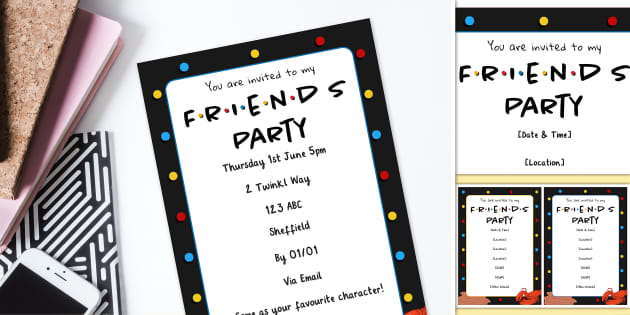Abc Party Invitations