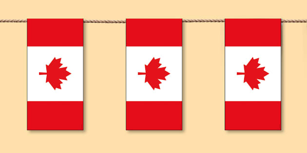 Canada Flag Bunting (Teacher-Made) - Twinkl
