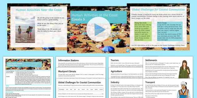 Coasts 5: Human Activities and Global Threats KS3 - Twinkl