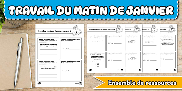 Grade 5 January Morning Work Pack