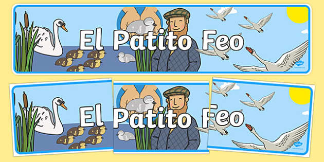 The Ugly Duckling Display Banner-Spanish (Teacher-Made)