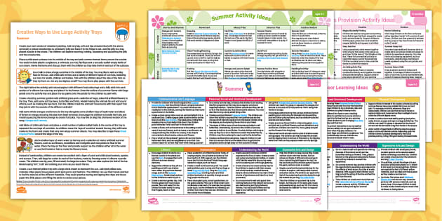 EYFS Ages 0-2 Summer Bumper Planning Pack | Birth to Three