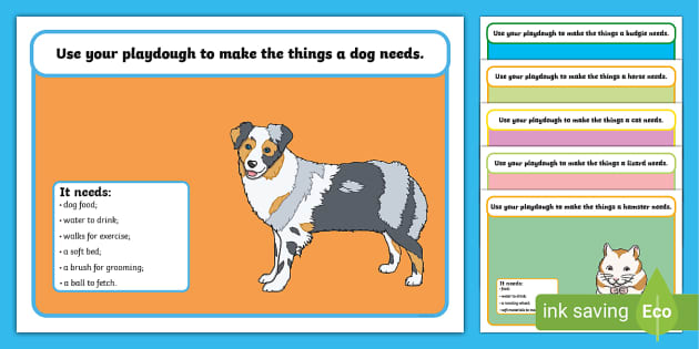 What Pets Need Playdough Mats (Hecho por educadores)