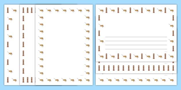 Hickory Dickory Dock Page Borders
