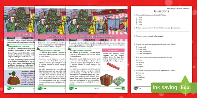 LKS2 The History of Christmas Traditions in the UK - Twinkl