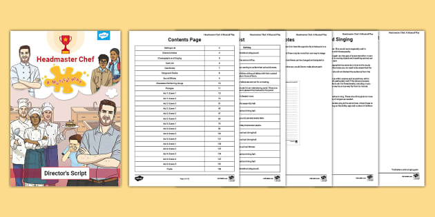 👉 Headmaster Chef - Director's Script (teacher made)
