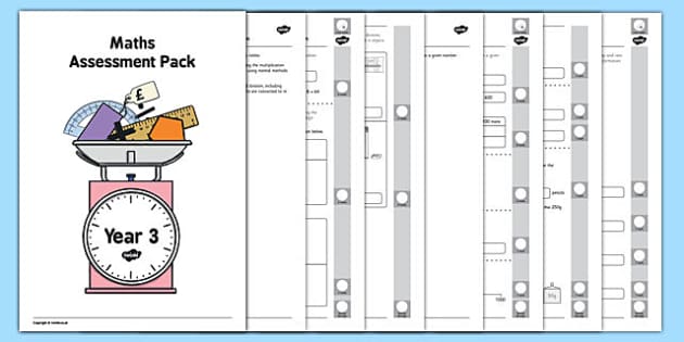 Year 3 Maths Assessment Pack Term 2 (teacher made) - Twinkl
