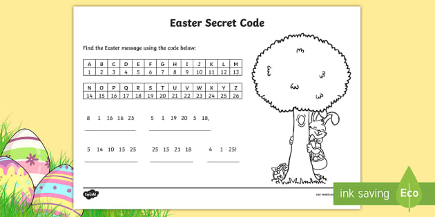 Easter Secret Code Activity (Hecho por educadores) - Twinkl Easter Secret Code Activity (Hecho por educadores) - Twinkl