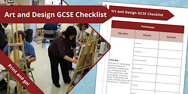 Art and Design GCSE Checklist