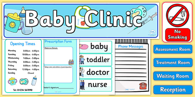 Baby Clinic Role Play Pack - Baby Clinic Role Play Pack, baby