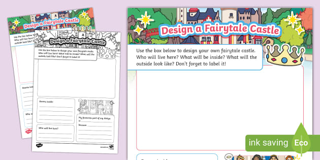Design a Fairytale Castle Worksheet (Hecho por educadores)