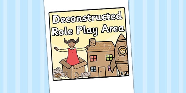 👉 Deconstructed Role Play Area Sign (teacher made)