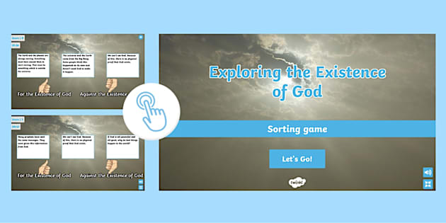 RE: Exploring the Existence of God: UKS2 Interactive Sorting Game