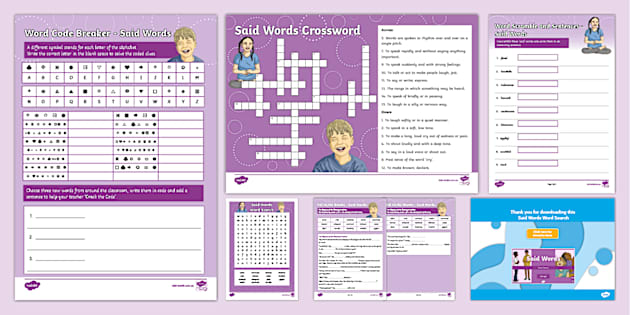 Interesting Words Pack: Said Words (teacher made) - Twinkl