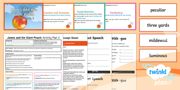 James and the Giant Peach Guided Reading 2 Y4 to Support Teaching On ‘James