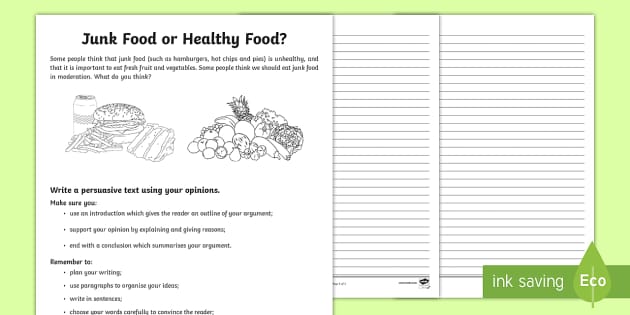 NAPLAN-Style Writing Year 3 or Year 5 Example Test Set 2 Persuasive Writing