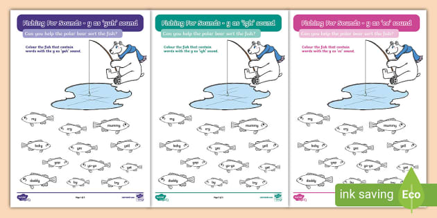 Phase 2 Fishing For Sounds - y (teacher made) - Twinkl