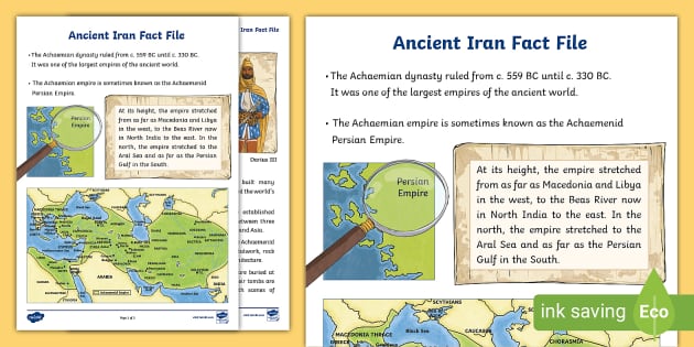 Ancient Iran Fact File – Iran History Facts (teacher made)
