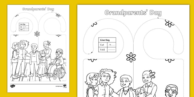 Grandparents' Day Door Hanger Worksheet
