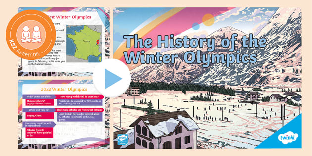 History of the Winter Olympics Assembly PowerPoint - Twinkl