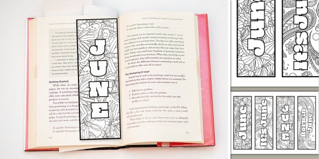 June Colouring Bookmarks | Twinkl Party (teacher made)