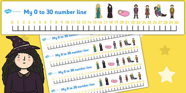 Rapunzel Number Lines 0-30 (teacher made) - Twinkl