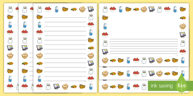 The Supermarket Page Border Pack (teacher made) - Twinkl