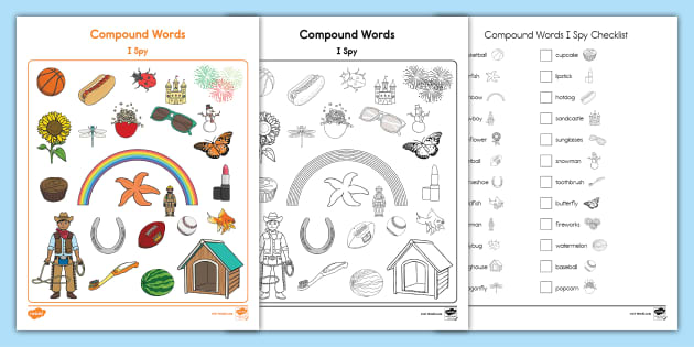 Compound Words I Spy Activity (Teacher-Made)