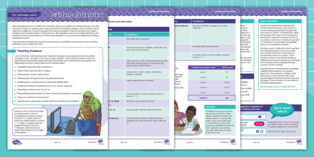 FREE! - ESL Curriculum Level 6 Guidance/Overview - Twinkl