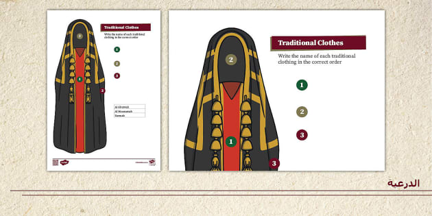 FREE! - Diriyah Female Traditional clothing - Twinkl