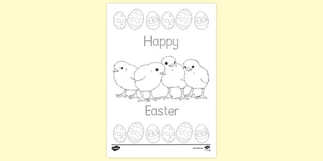 FREE! - Happy Easter Colouring Page | Colouring Sheets