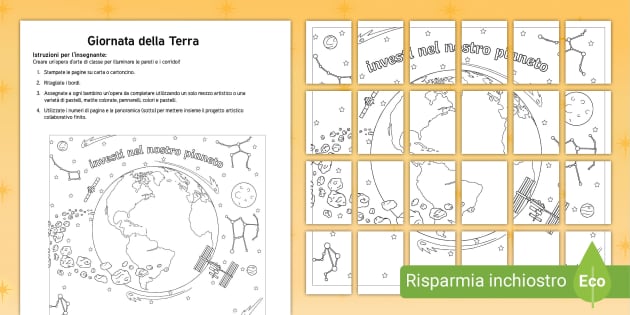 Disegno Collaborativo: Giornata della Terra - Twinkl