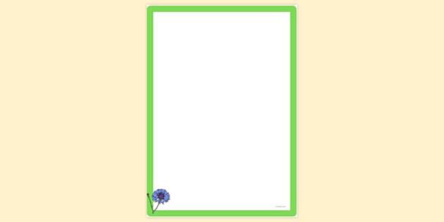 Cornflower Page Border | Page Borders | Twinkl - Twinkl