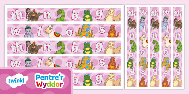 Pentre'r Wyddor: Border Arddangos Teulu 2 - Twinkl