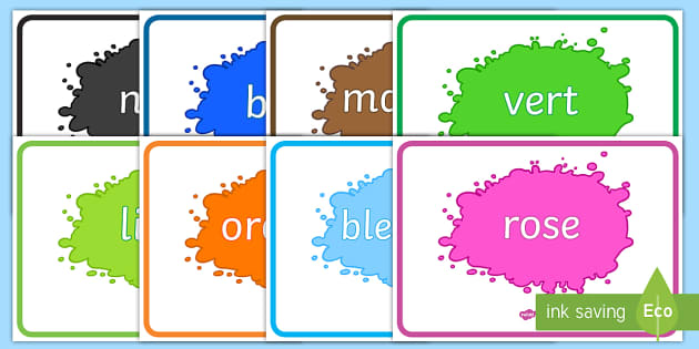 Posters d'affichage : Les couleurs (teacher made) - Twinkl