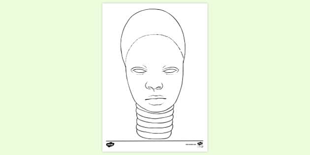 FREE! - Benin Artefact Colouring Sheet | Colouring Sheets