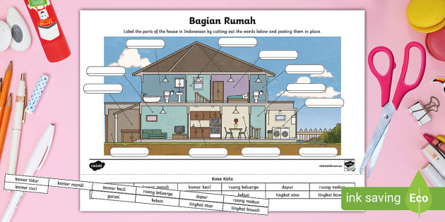 Label Parts of the House Activity Indonesian Rumah Lesson Label Parts of the House Activity Indonesian Rumah Lesson