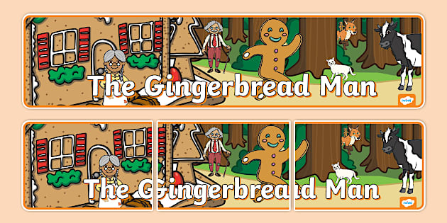 The Gingerbread Man Display Banner - Twinkl