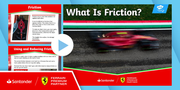 FREE! - Friction in Formula One | Santander & Scuderia Ferrari F1