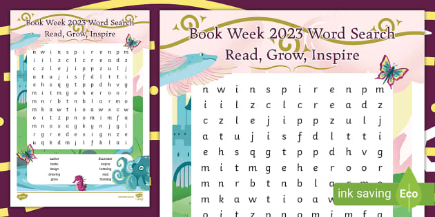 Book Week 2023 F-2 Word Search (teacher made) - Twinkl