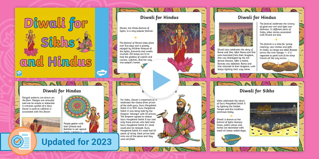 Diwali for Sikhs and Hindus PowerPoint (teacher made)