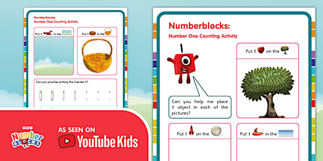 Numberblocks: One Wonderful World Worksheet (teacher made)